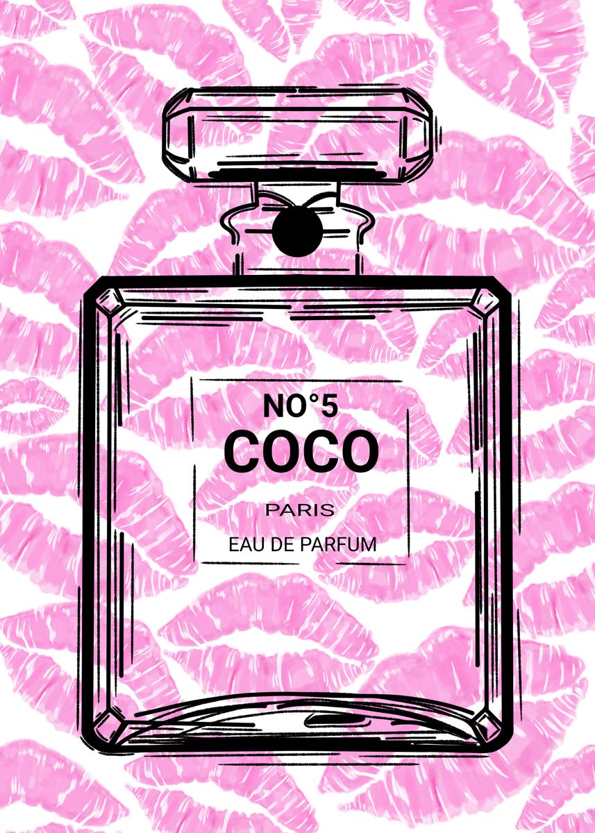 'Chanel No. 5 Coco Perfume' Poster, picture, metal print, paint by Anam ...