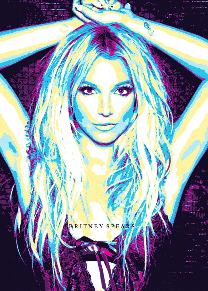 'Britney Spears Pop Art ' Poster, picture, metal print, paint by Rose ...