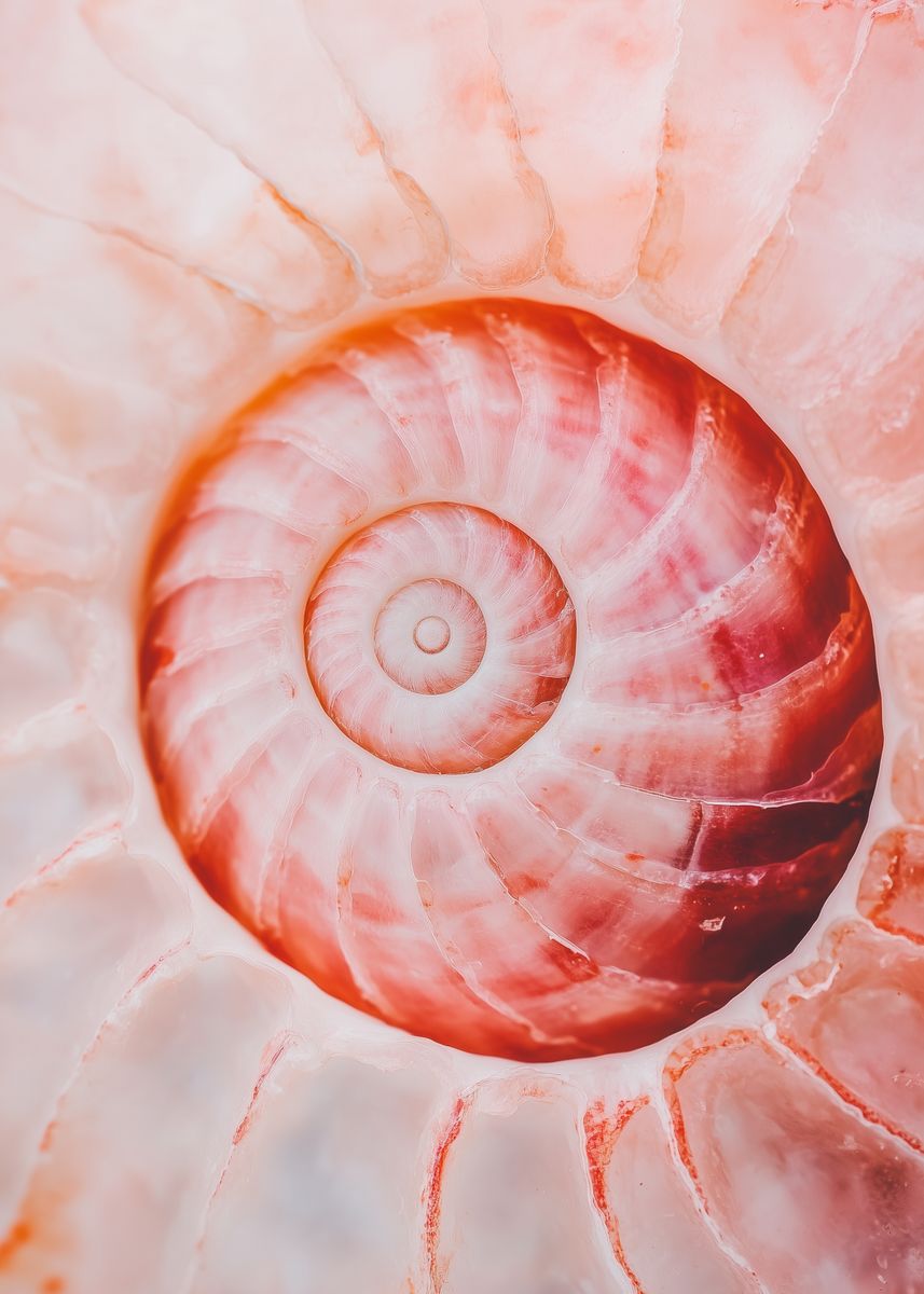 'Nautilus Shell Close-up' Poster, picture, metal print, paint by ...