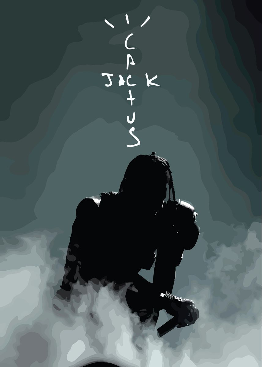 'Travis Scott Cactus Jack' Poster, picture, metal print, paint by Rick ...
