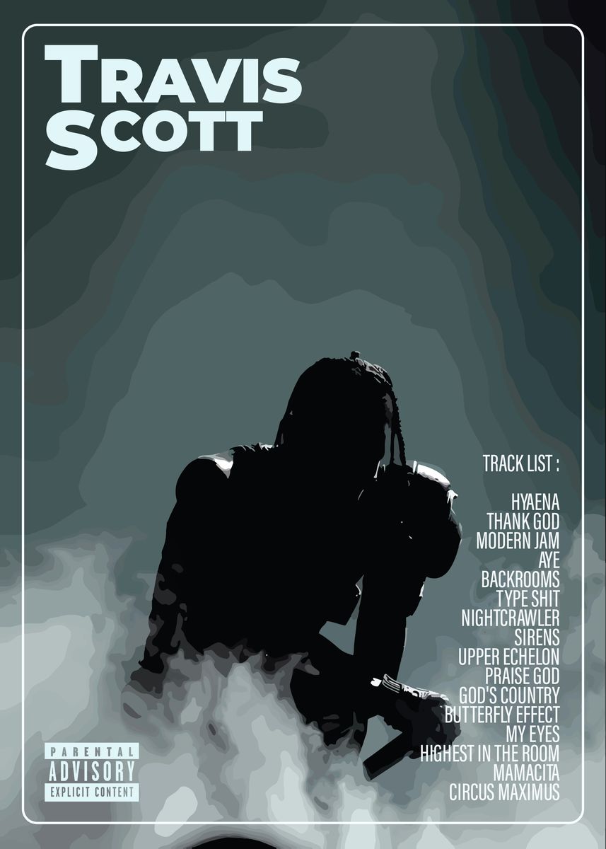 'Travis Scott ' Poster, picture, metal print, paint by Rick E Design ...