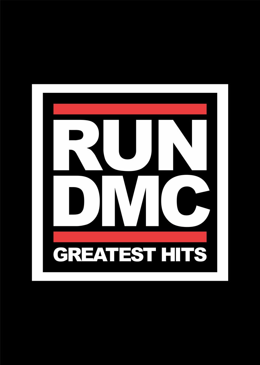 'Run-DMC Greatest Hits Logo' Poster, picture, metal print, paint by Top ...
