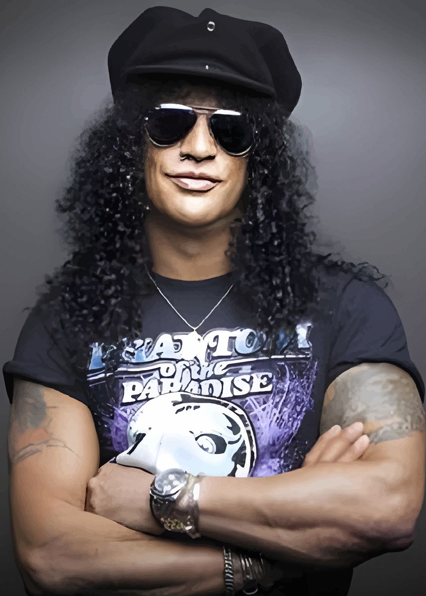 'Slash Portrait' Poster, picture, metal print, paint by thepapi wancho ...