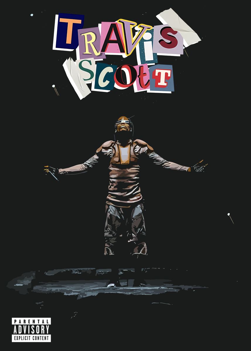 'Travis Scott ' Poster, picture, metal print, paint by Rick E Design ...