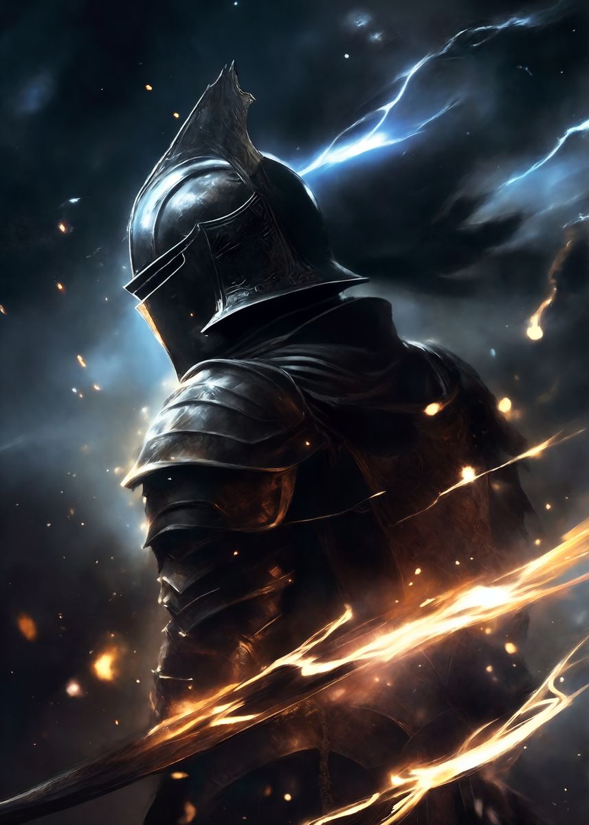 'Dark Souls Knight' Poster, picture, metal print, paint by Lukasz ...