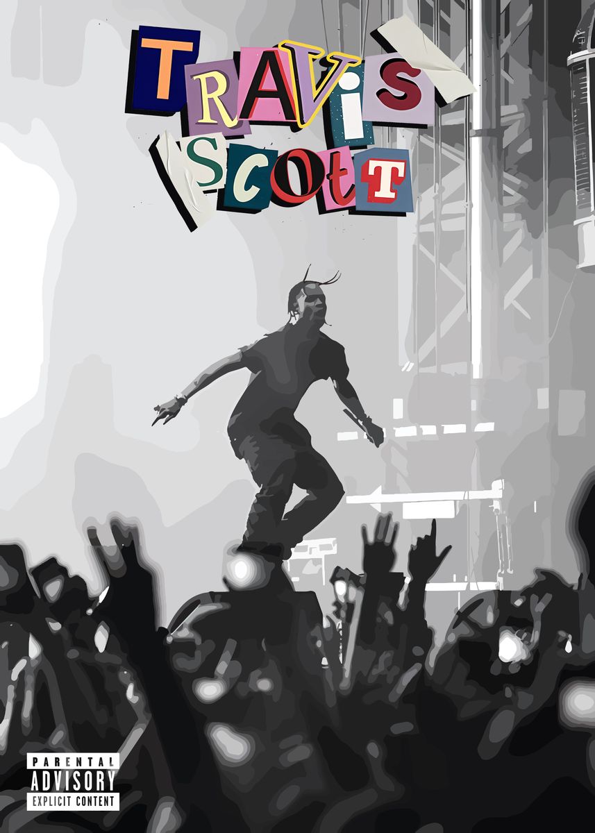 'Travis Scott ' Poster, picture, metal print, paint by Rick E Design ...