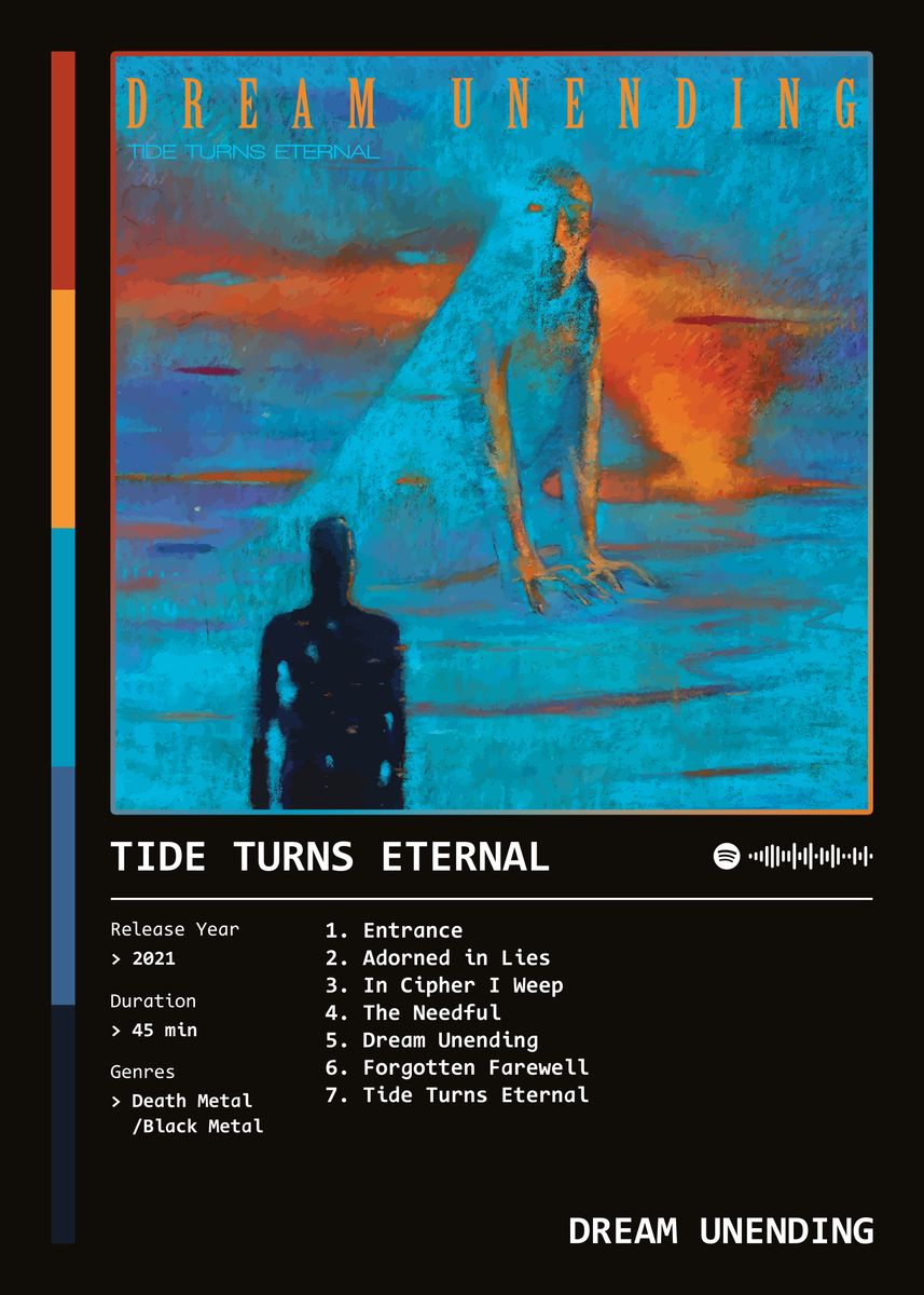 'Tide Turns Eternal (2021) Album by Dream Unending' Poster, picture ...