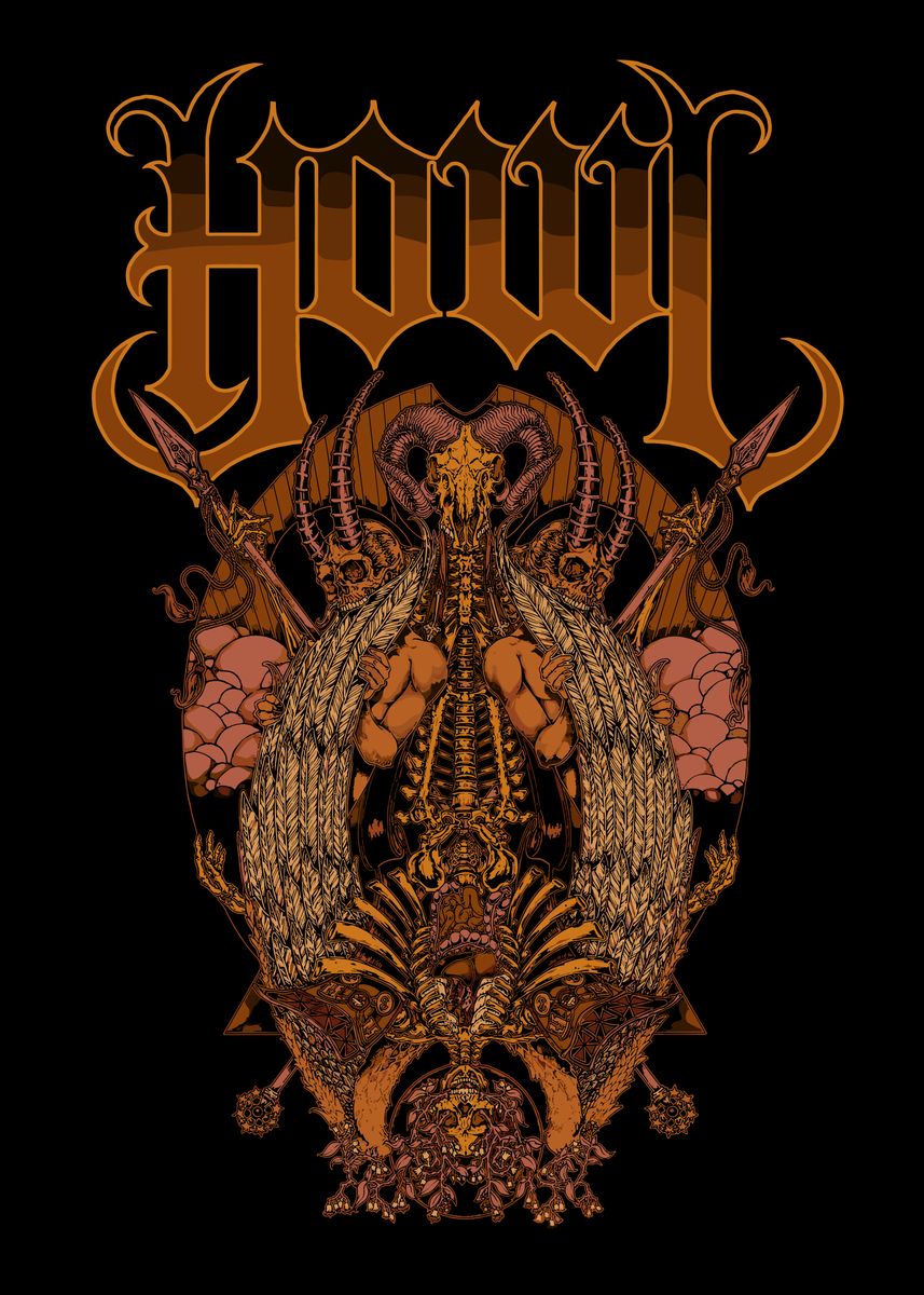 'Howl Band Logo' Poster, picture, metal print, paint by dgf45236 | Displate