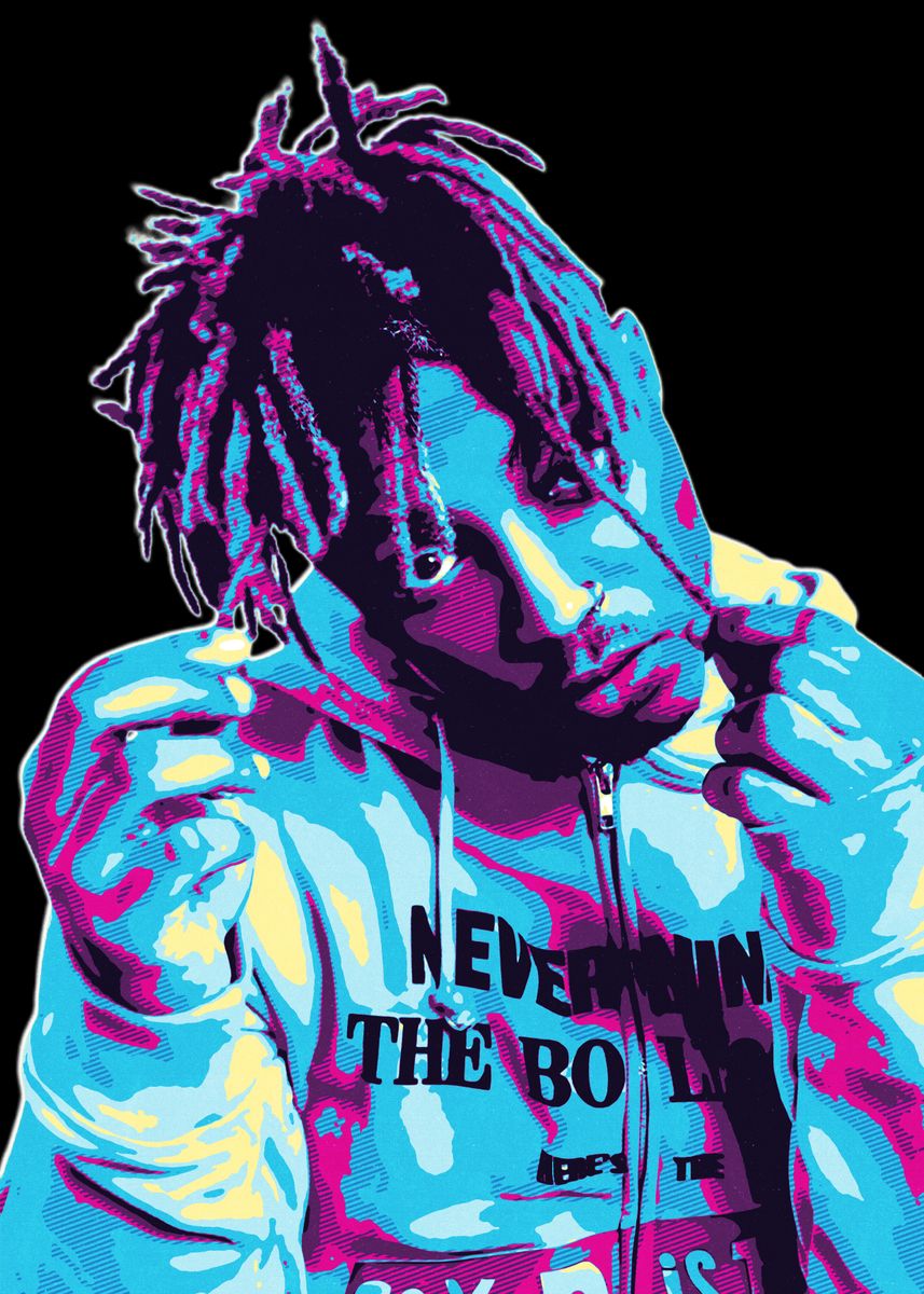 'JUICE WRLD' Poster, picture, metal print, paint by Papa Giana | Displate