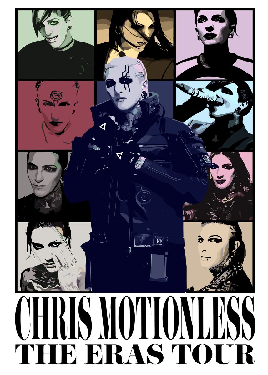 'Chris Motionless The Eras Tour ' Poster, picture, metal print, paint ...