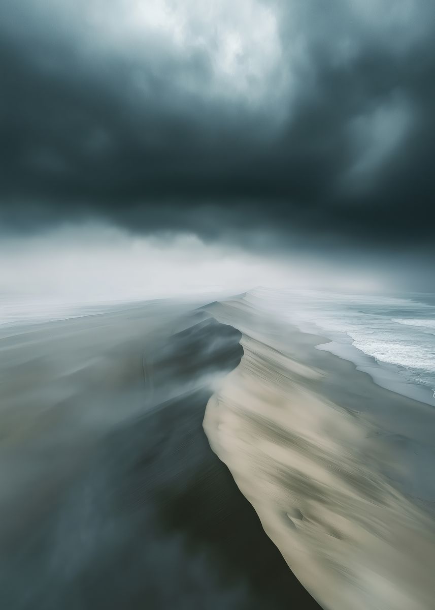 'Australia Sand Dunes, Storm' Poster, picture, metal print, paint by ...