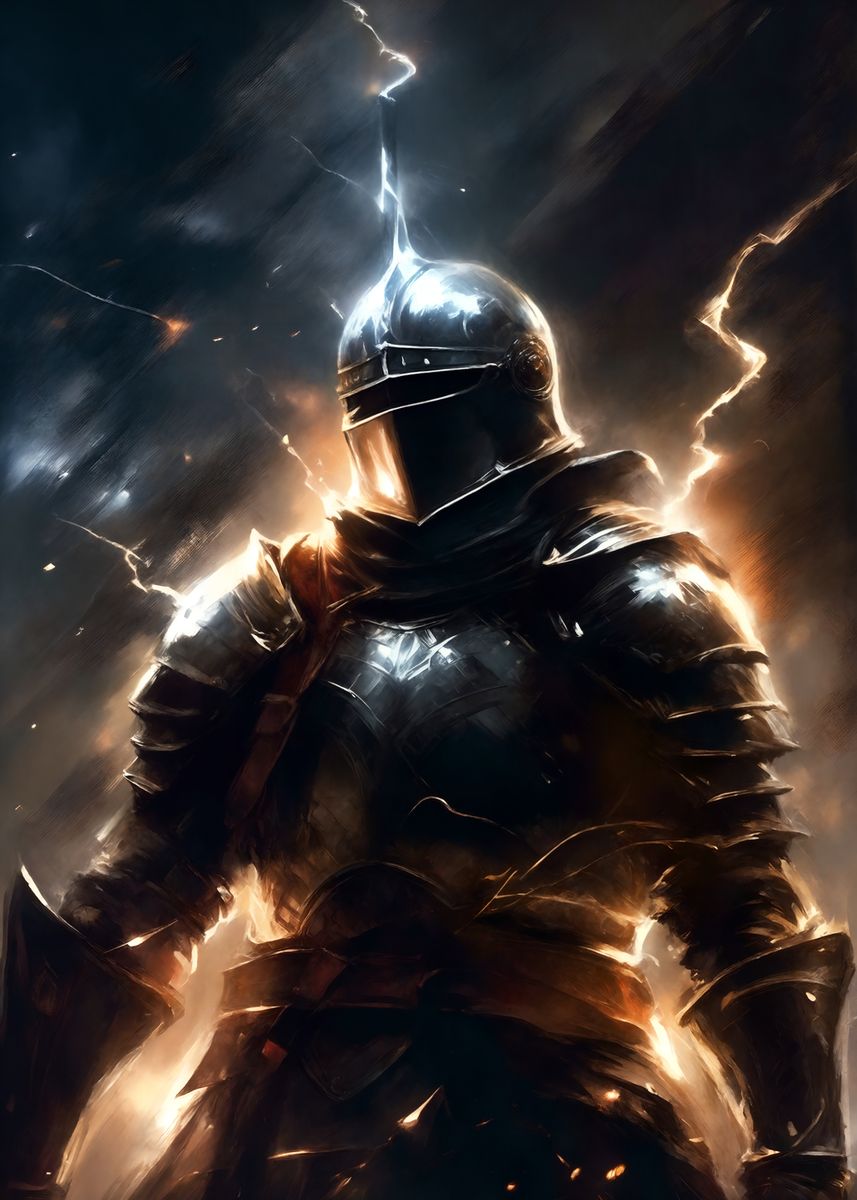 'Dark Souls Knight' Poster, picture, metal print, paint by Lukasz ...