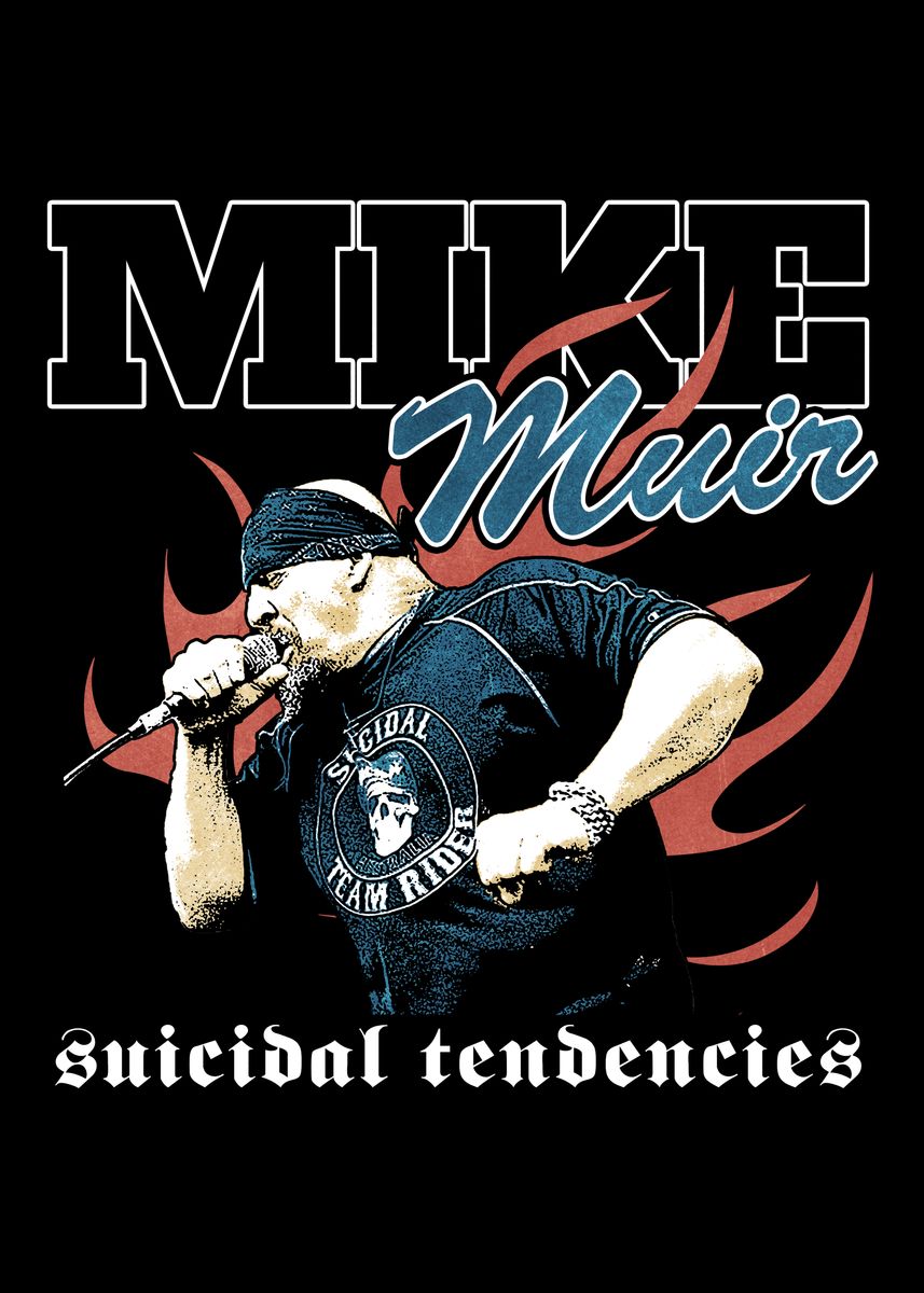 'Mike Muir Suicidal Tendencies' Poster, picture, metal print, paint by ...