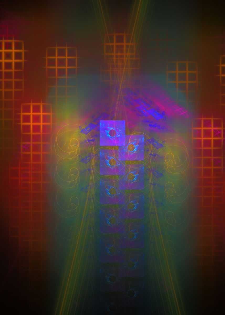 'Robotic Peacock' Poster, picture, metal print, paint by ...