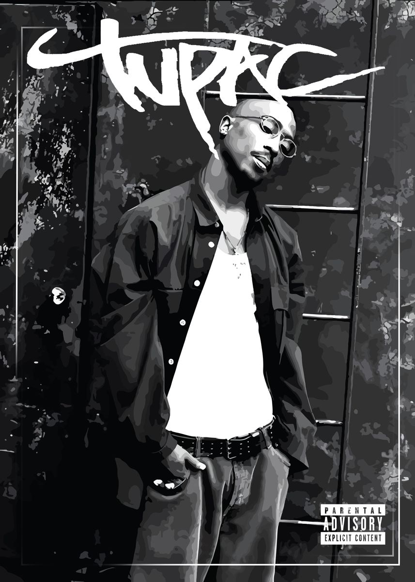 'Tupac Shakur' Poster, picture, metal print, paint by Rick E Design ...