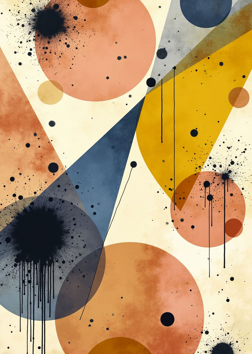 'Abstract Geometric Art' Poster, picture, metal print, paint by Isaac ...