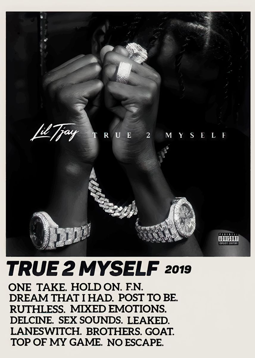 'Lil Tjay True 2 Myself Album Cover' Poster, picture, metal print ...