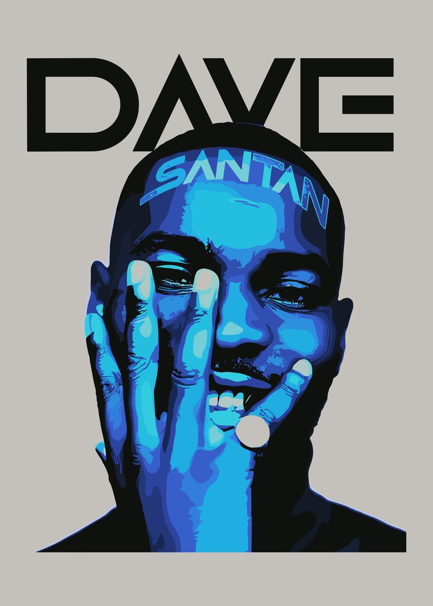'Dave Santan Portrait' Poster, picture, metal print, paint by dgf45236 ...