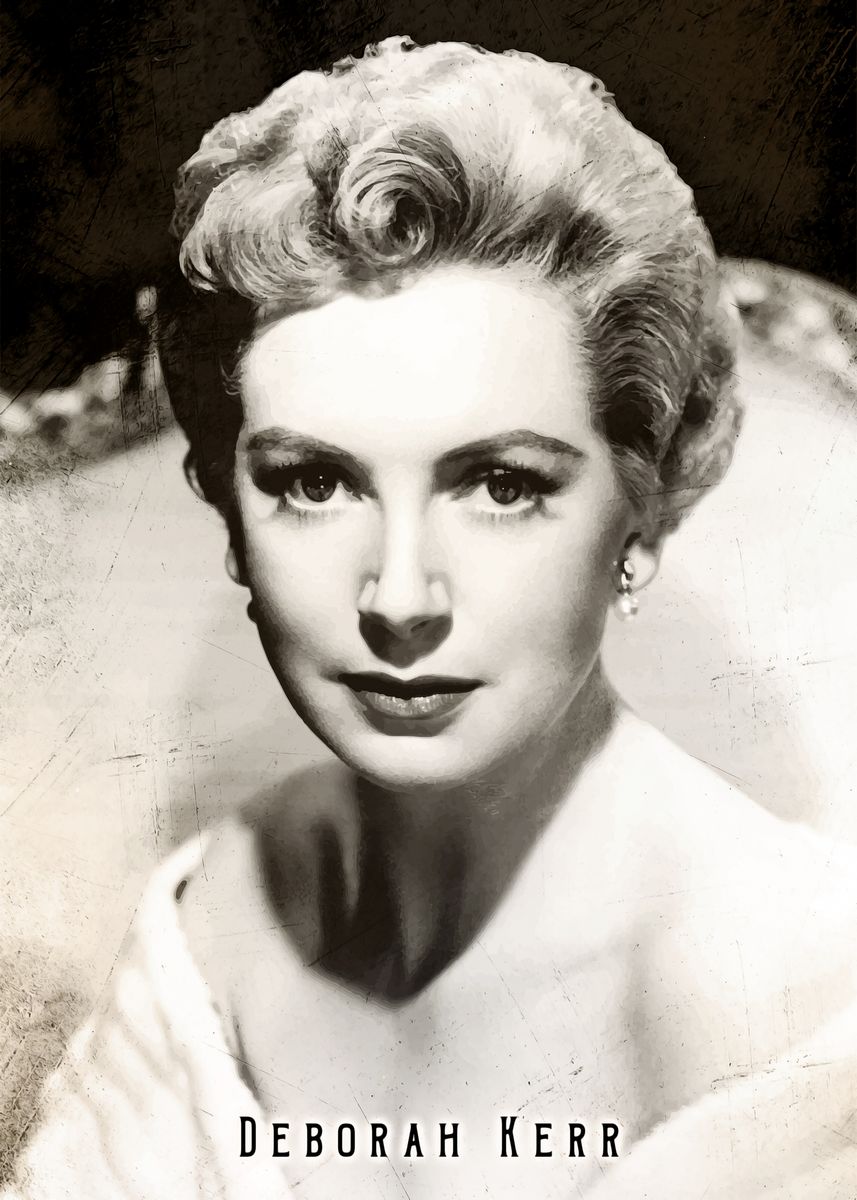 'Deborah Kerr' Poster, picture, metal print, paint by Micho Abstract ...