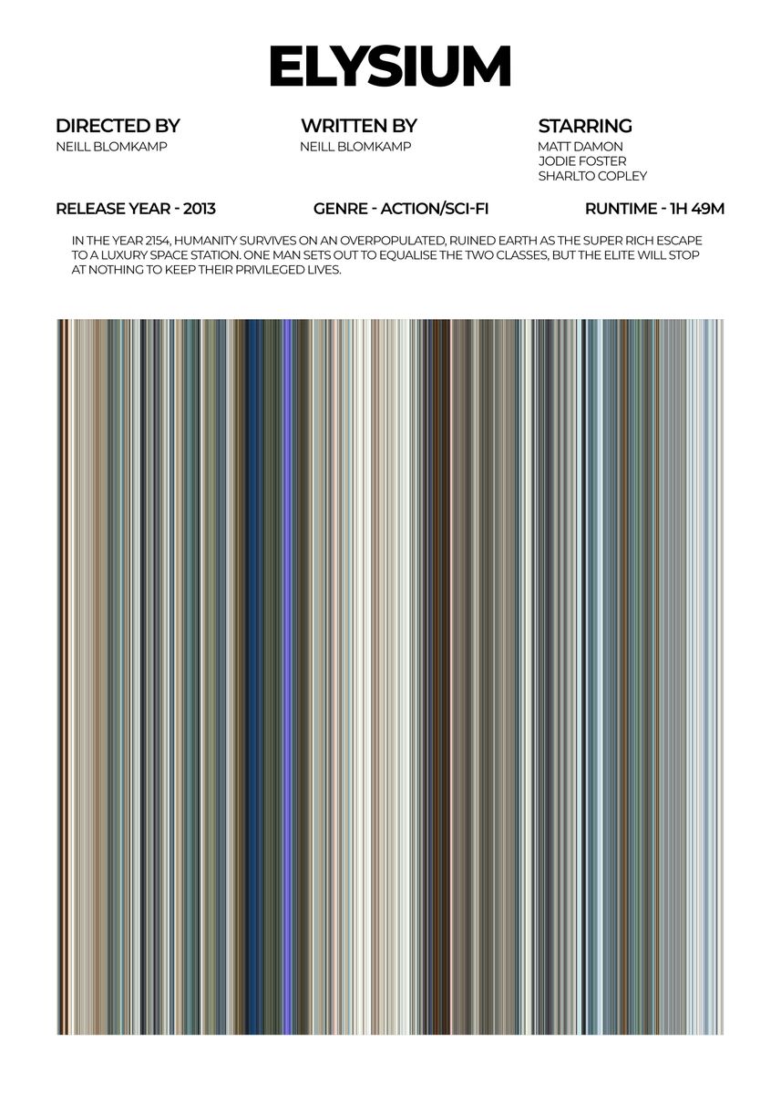 'Elysium Movie Poster' Poster, picture, metal print, paint by ...