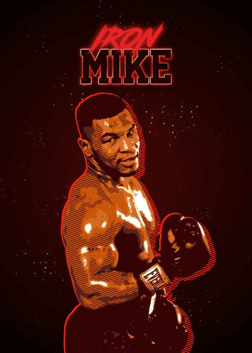 'Iron Mike Tyson Poster' Poster, picture, metal print, paint by Egy ...