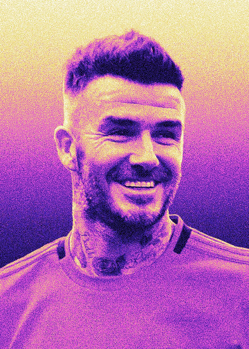 'David Beckham Portrait' Poster, picture, metal print, paint by Meals ...
