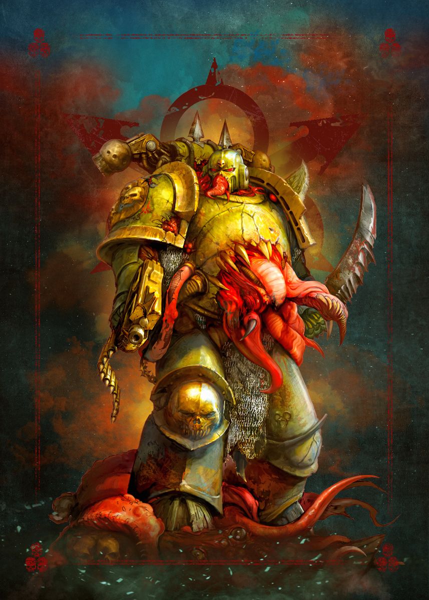 'Plague Marine 1' Poster, picture, metal print, paint by Warhammer ...