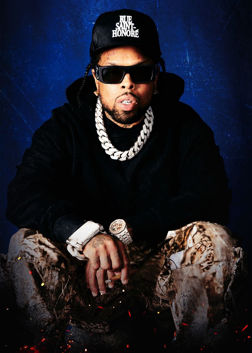 'Westside Gunn' Poster, picture, metal print, paint by Micho Abstract ...
