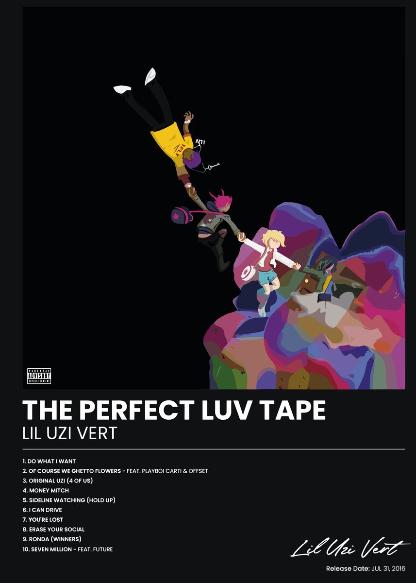 'Lil Uzi Vert - The Perfect Luv Tape' Poster, picture, metal print ...