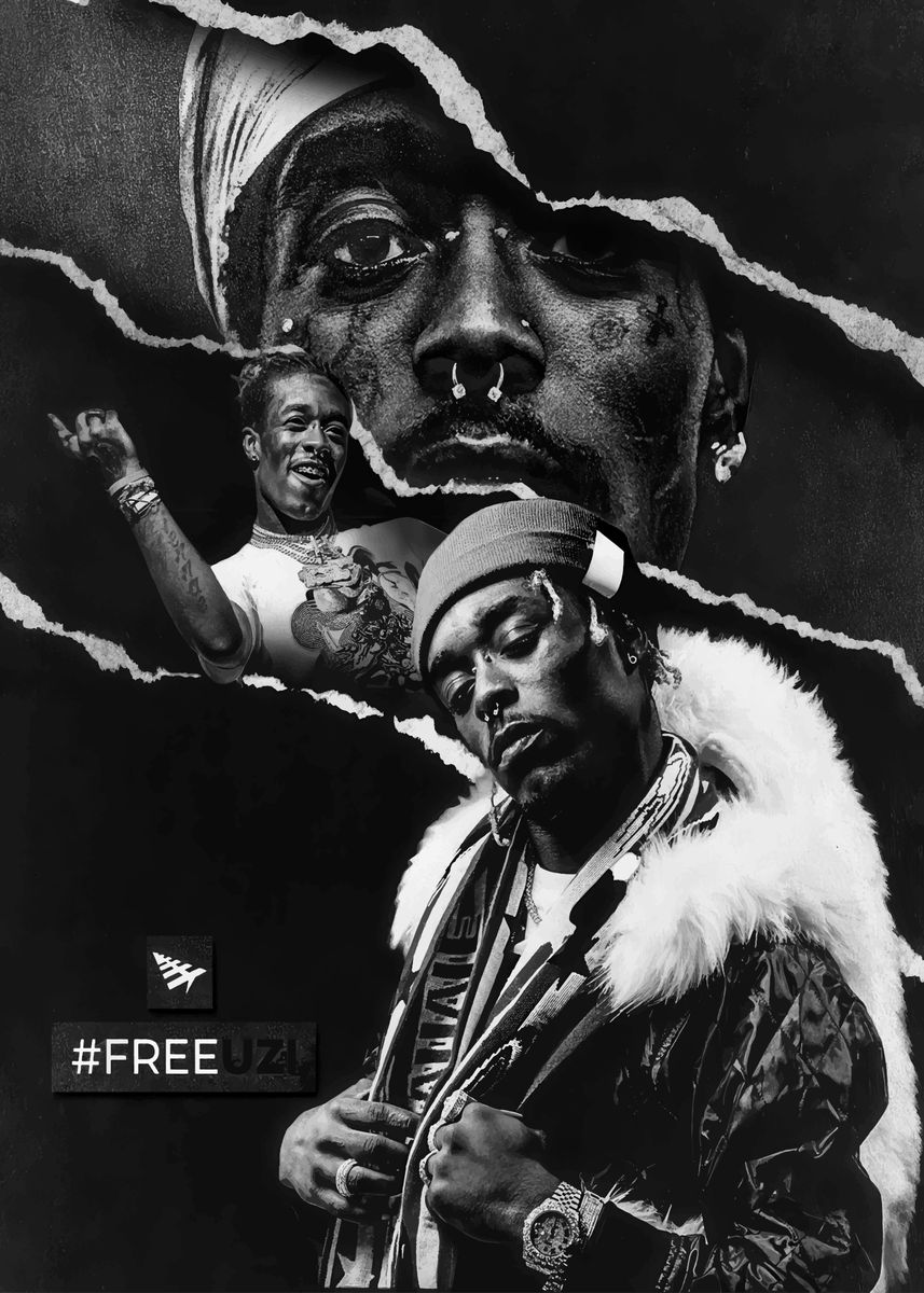 'Lil Uzi Vert Collage' Poster, picture, metal print, paint by ...