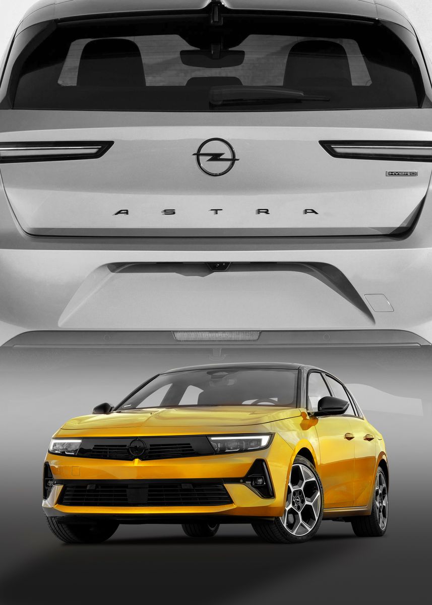 'Opel Astra ' Poster, picture, metal print, paint by capture art | Displate
