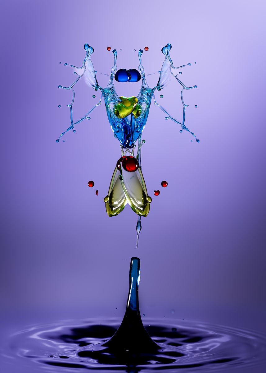 'Water Drop Splash Art' Poster, picture, metal print, paint by LAURENT ...