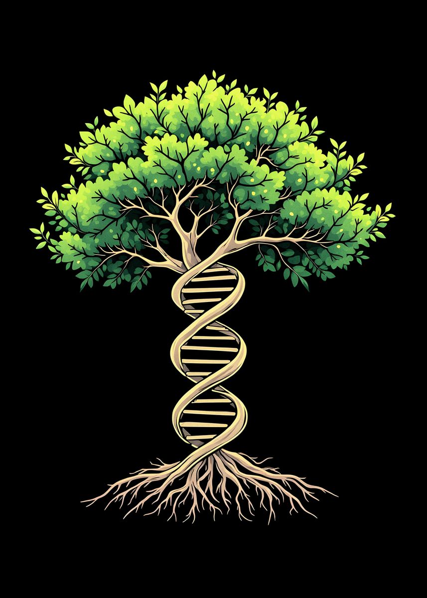 'Tree of Life DNA' Poster, picture, metal print, paint by ...