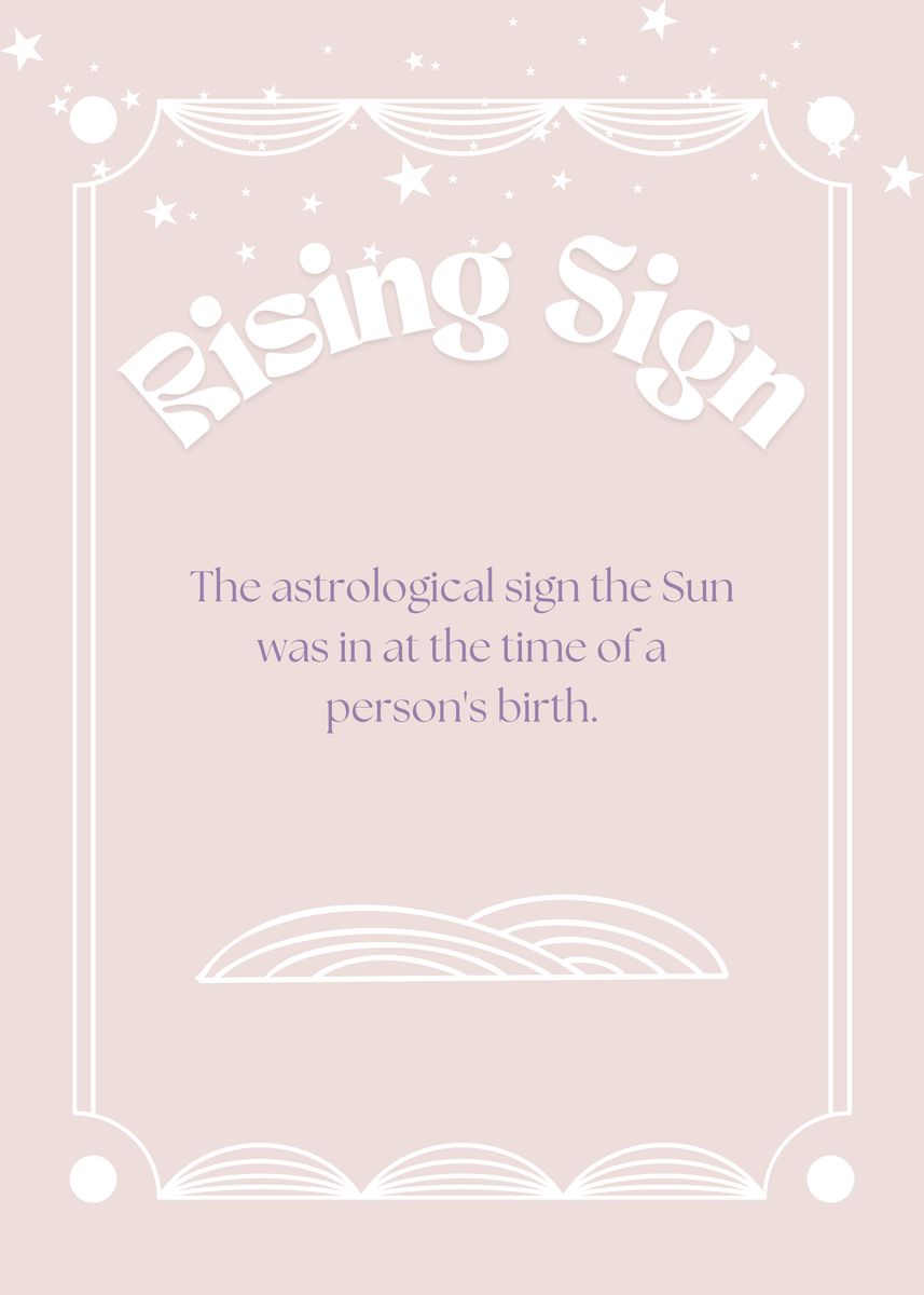 'Rising Sign Astrology' Poster, picture, metal print, paint by Shayblue ...