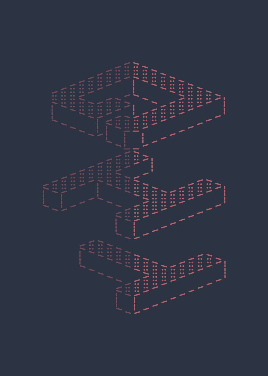 'Abstract Geometric Design' Poster, picture, metal print, paint by ...