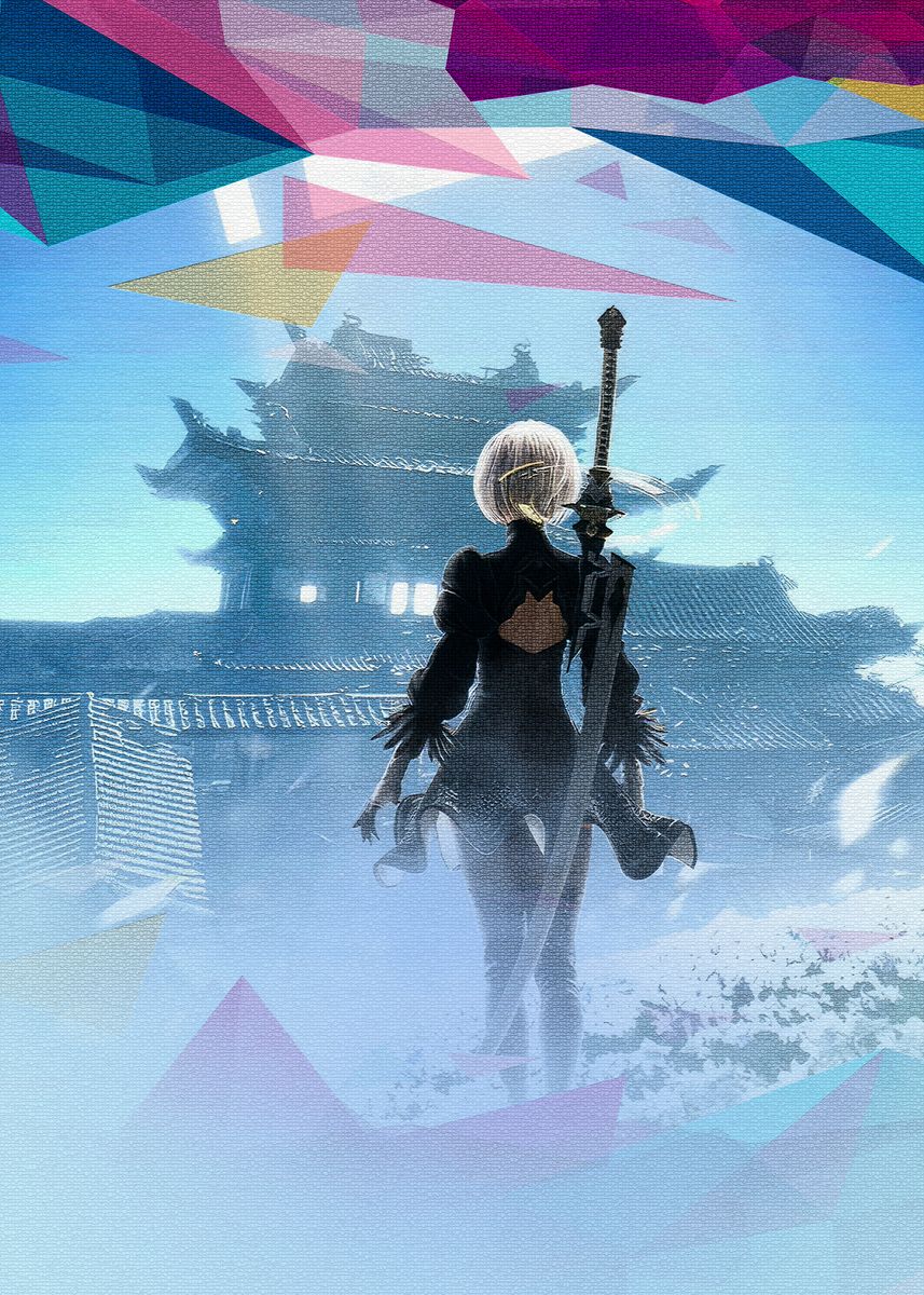 'Nier Automata' Poster, picture, metal print, paint by Dark Sovls ...