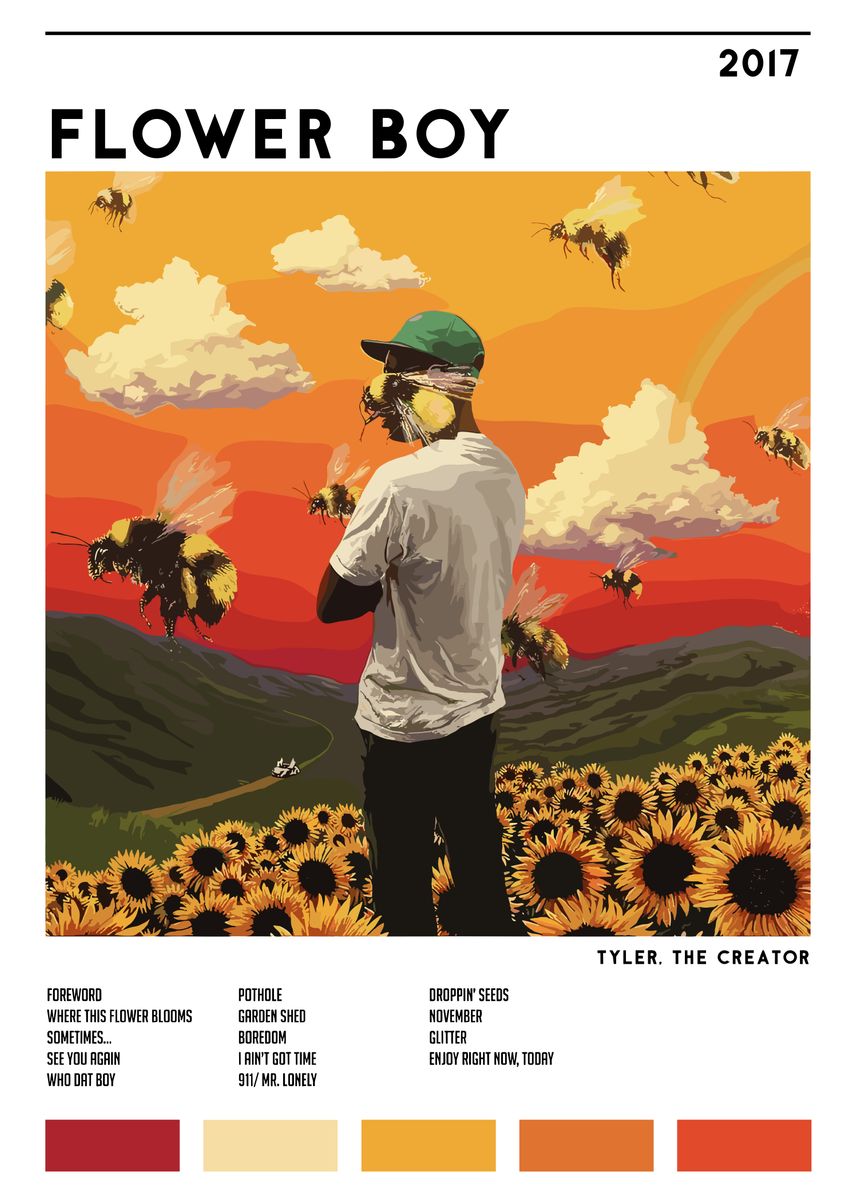 'Tyler The Creator Flower Boy' Poster, picture, metal print, paint by ...