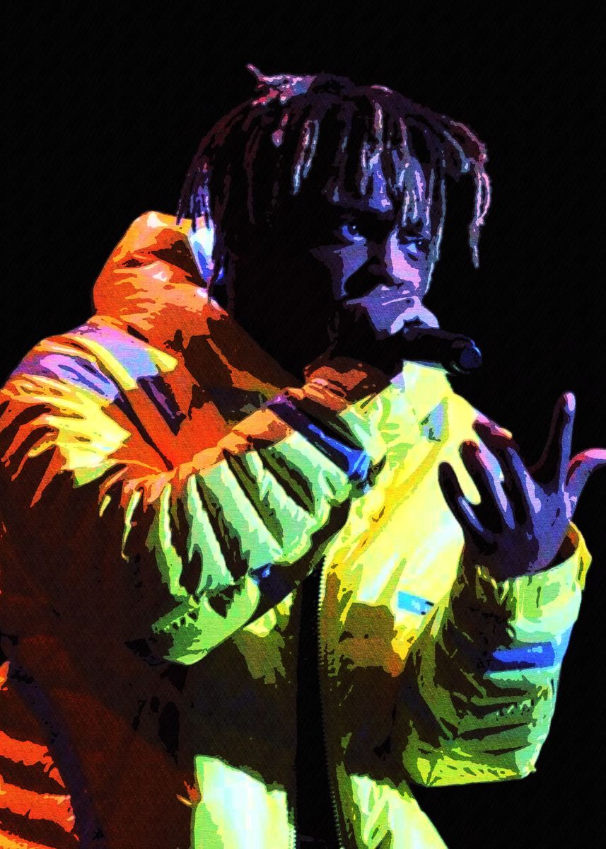 'Juice Wrld Digital Art' Poster, picture, metal print, paint by ...