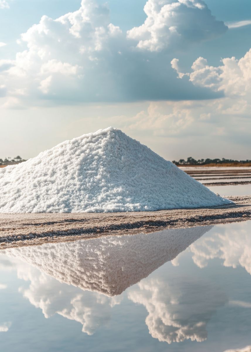 'Salt Pile Reflection' Poster, picture, metal print, paint by XVKE ...