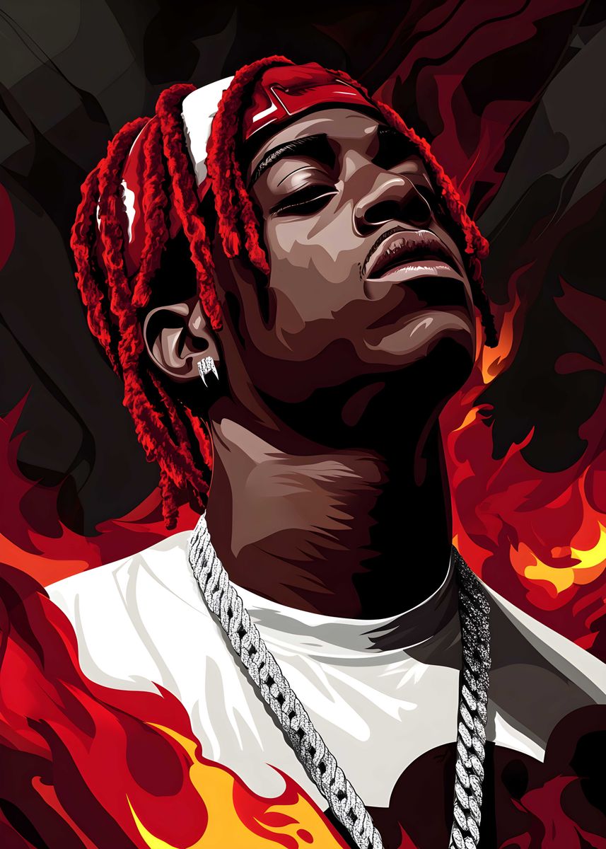 'Lil Yachty A rapper legend' Poster, picture, metal print, paint by ...