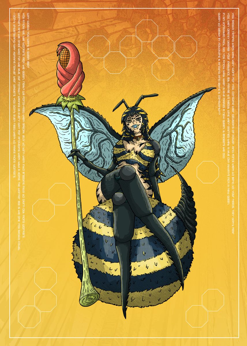 'The Worker Bee' Poster, picture, metal print, paint by Jesse Lennon ...