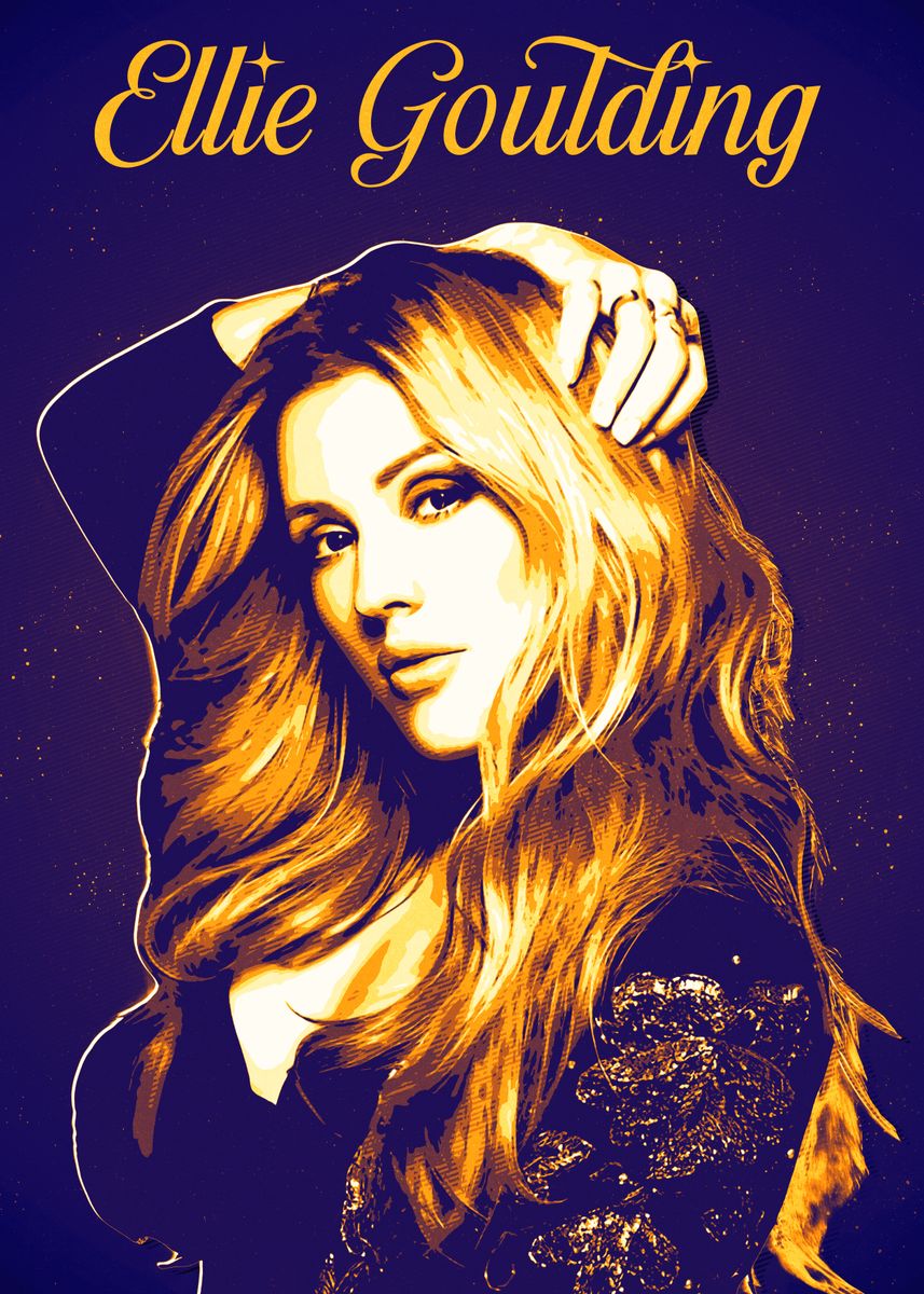 'Ellie Goulding Pop Art Portrait' Poster, picture, metal print, paint ...