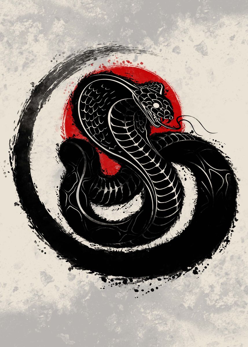 'Snake Waves ' Poster, picture, metal print, paint by jun salazar ...