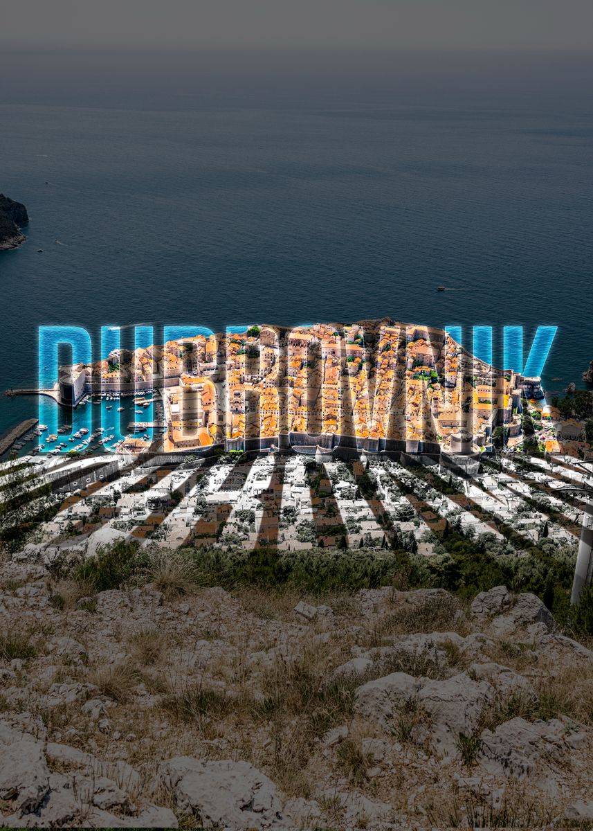 'Dubrovnik Cityscape' Poster, picture, metal print, paint by Gianluca ...