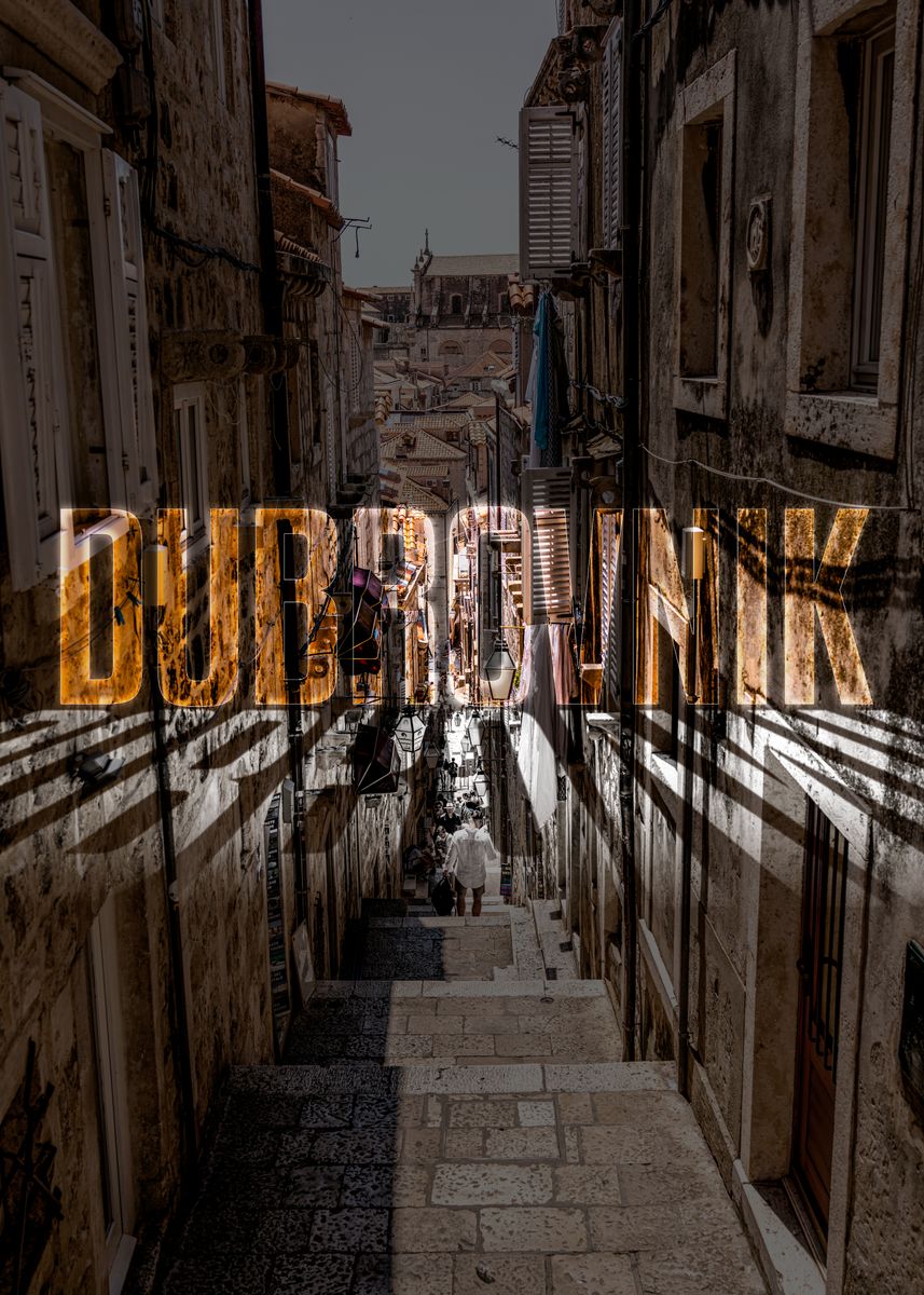 'Dubrovnik Cityscape' Poster, picture, metal print, paint by Gianluca ...