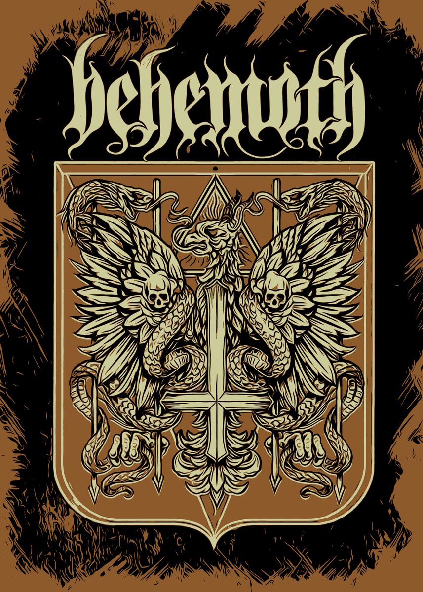 'Behemoth Band Logo' Poster, picture, metal print, paint by putri ...