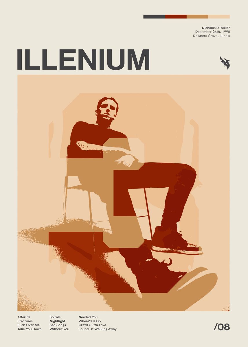 'Illenium' Poster, picture, metal print, paint by LOCKET | Displate