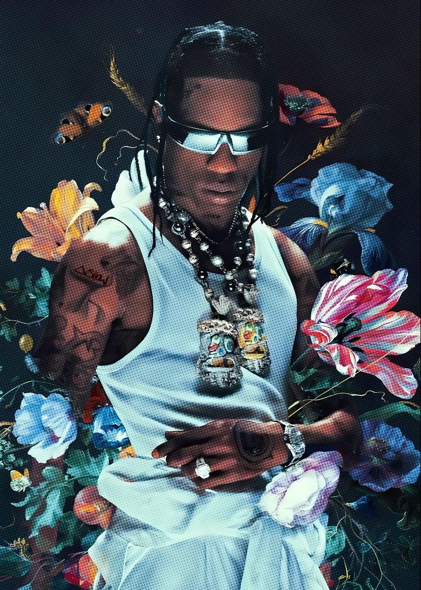 'Travis Scott' Poster, picture, metal print, paint by eldihihi | Displate