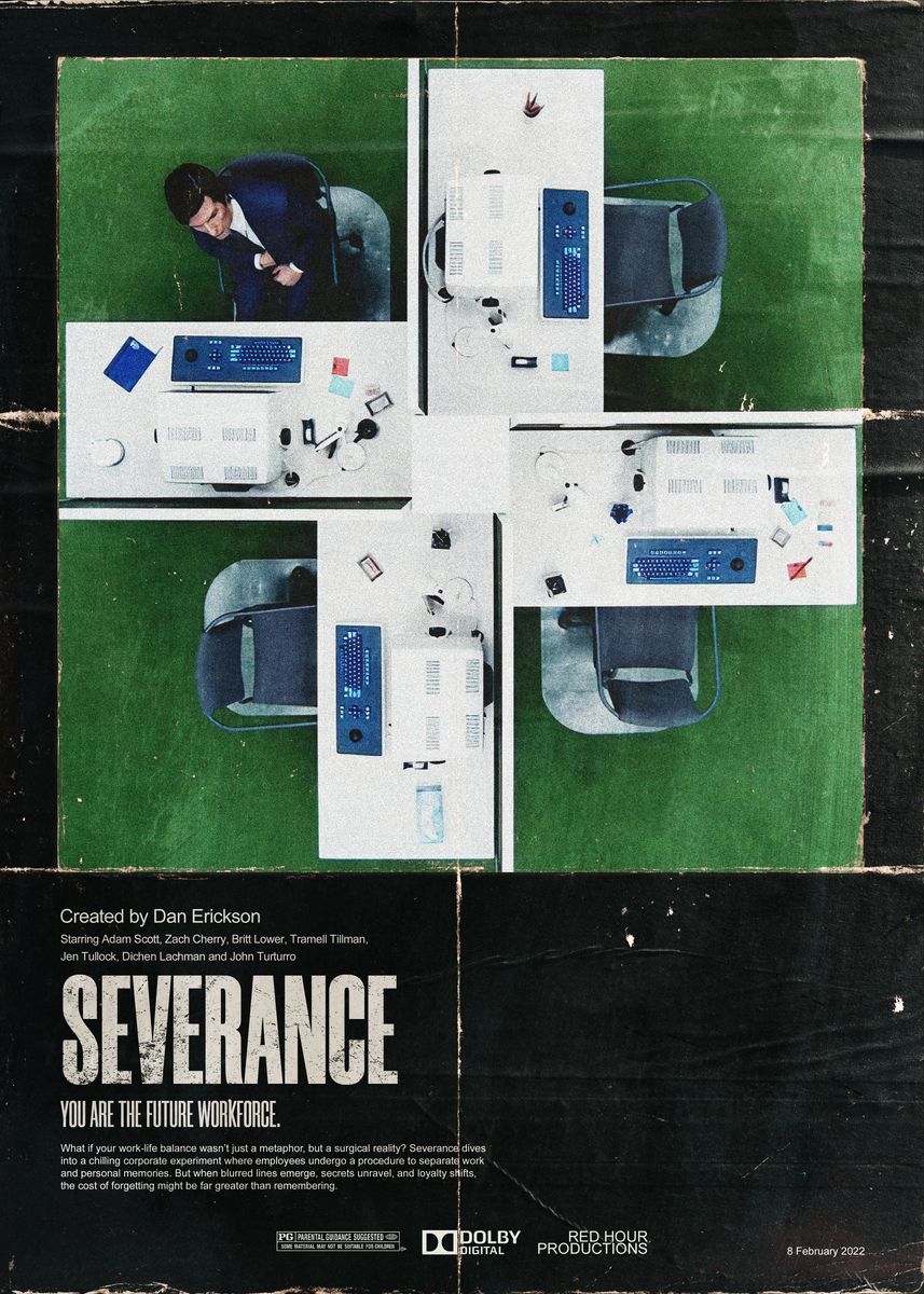 'Severance ' Poster, picture, metal print, paint by Nerdworld 1 | Displate