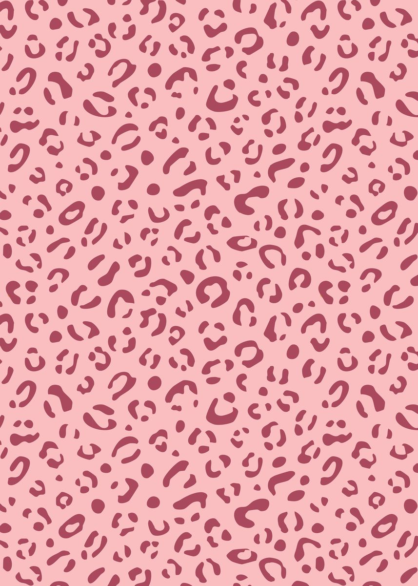 'Pink Leopard' Poster, picture, metal print, paint by Shayblue | Displate